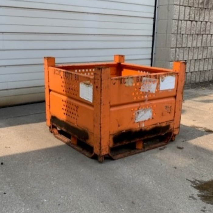 32 Inch Metal Container - 32"x32"x26" Metal Container